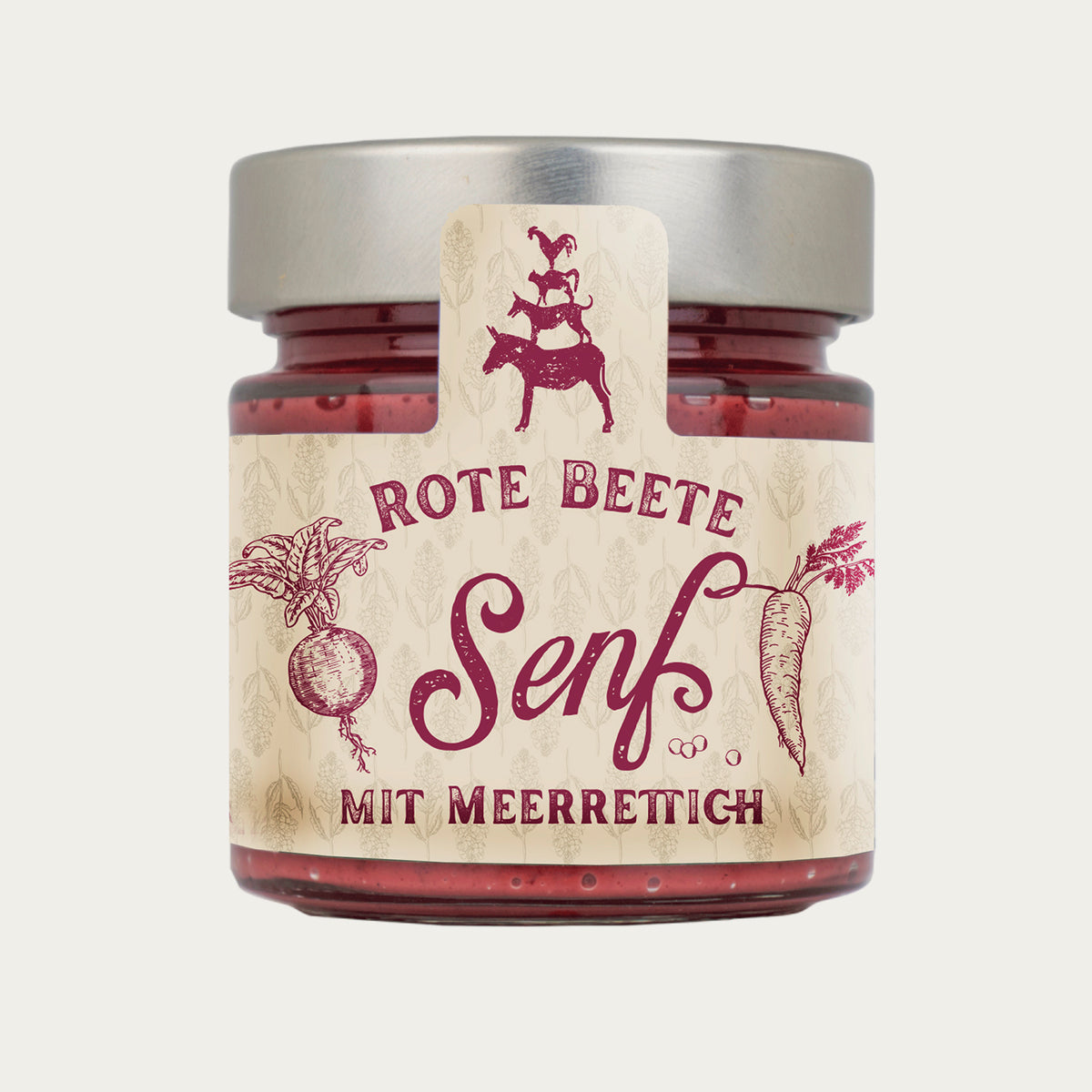 Valenbrooker Senf mit Rote Beete & Meerrettich 210ml — Made in Bremen
