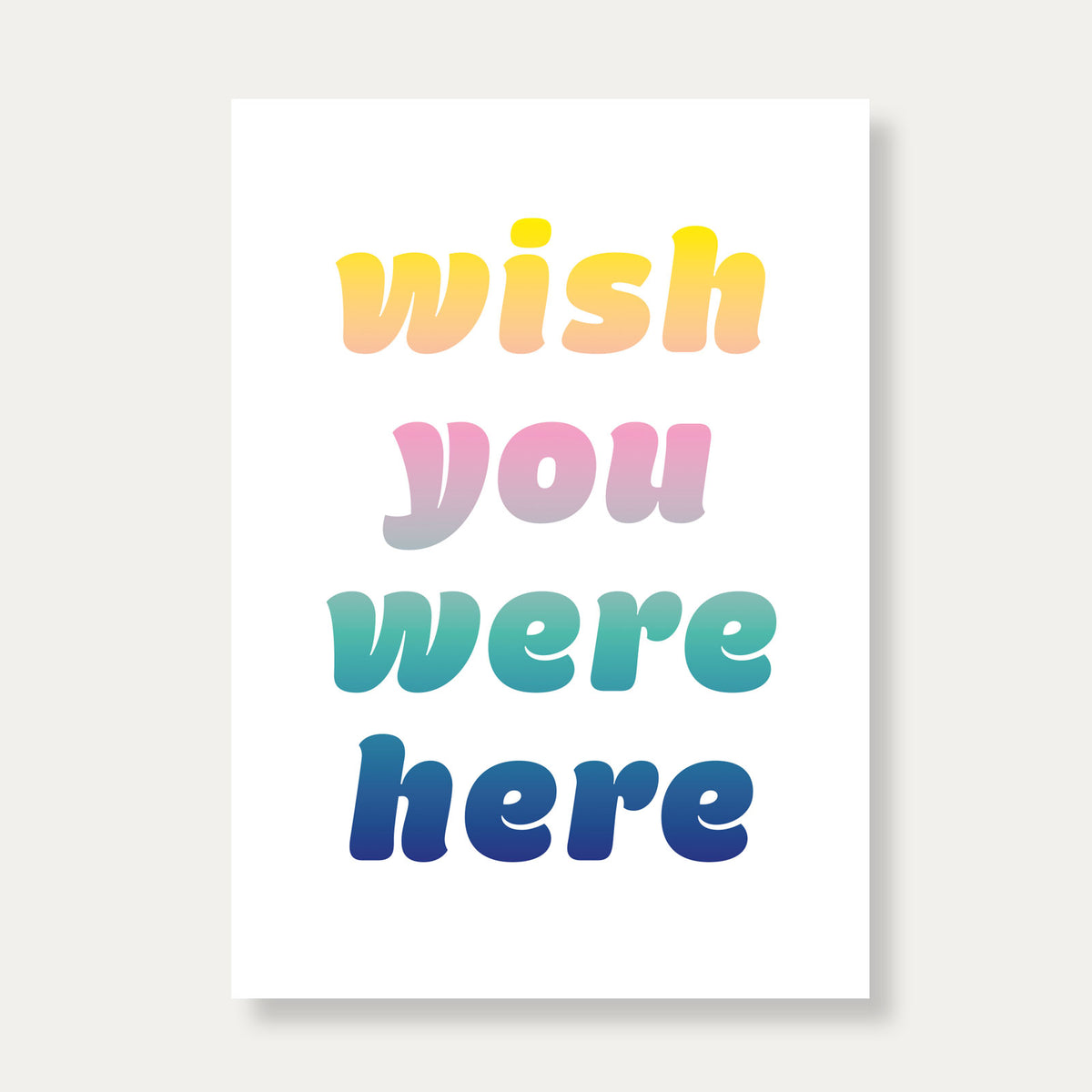 Wish you were here – Postkarte — Made in Bremen