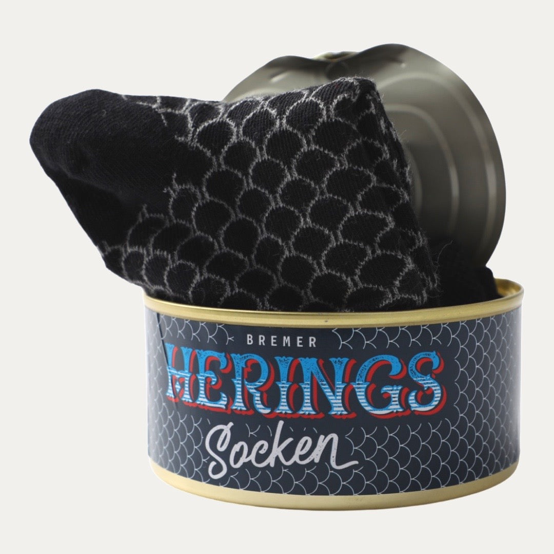 Herings Socken in der Dose — Made in Bremen